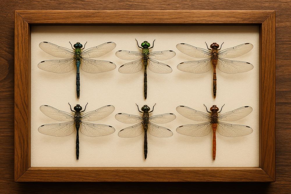 Framed dragonflies collection display. | Free Photo - rawpixel