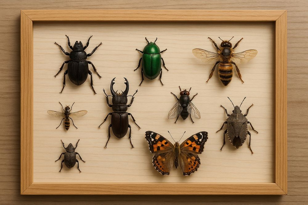 Insect collection display frame | Free Photo - rawpixel