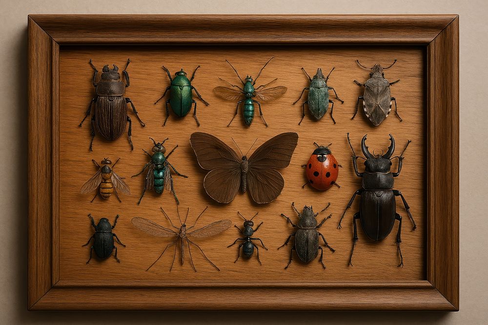 Framed insects collection display. | Free Photo - rawpixel