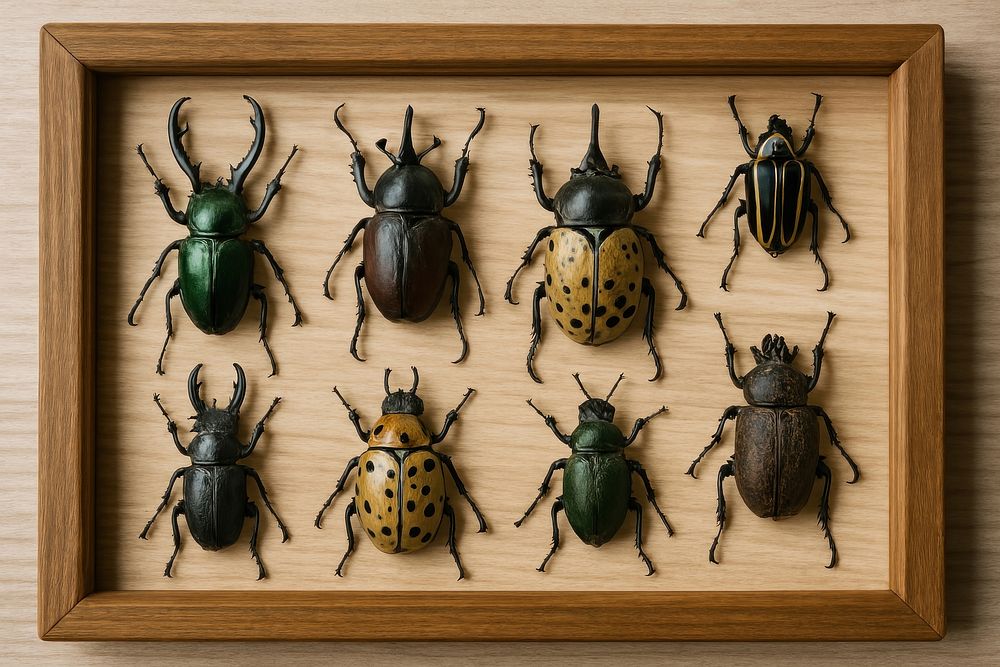 Colorful beetles display collection. | Free Photo - rawpixel