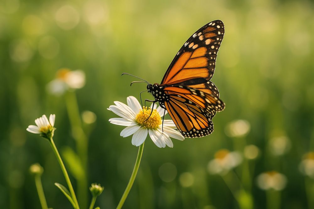 Monarch butterfly on daisy | Free Photo - rawpixel