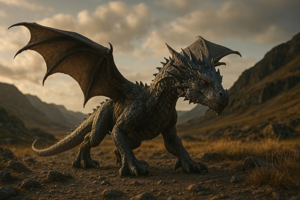 Majestic dragon in wilderness | Free Photo - rawpixel