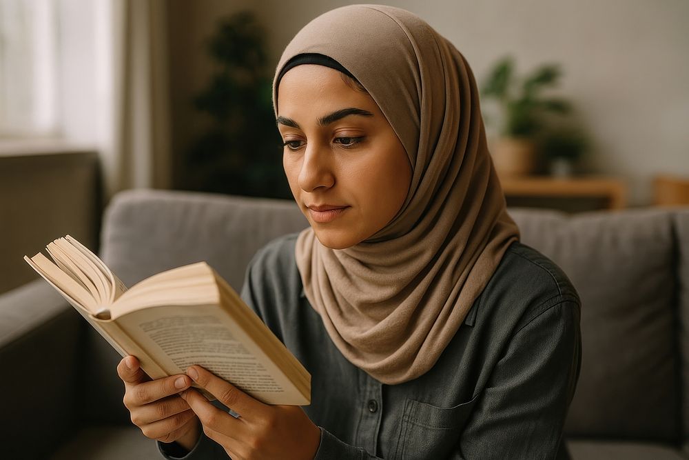 Woman reading book peacefully. | Free Photo - rawpixel