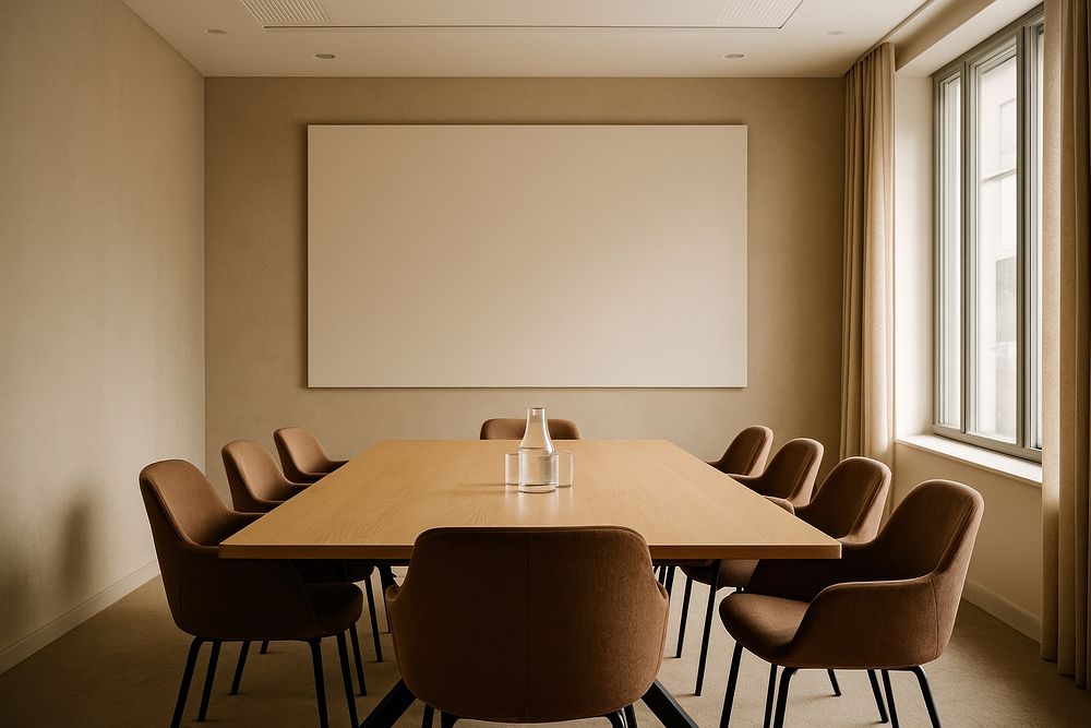 Modern minimalist conference room design. | Free Photo - rawpixel