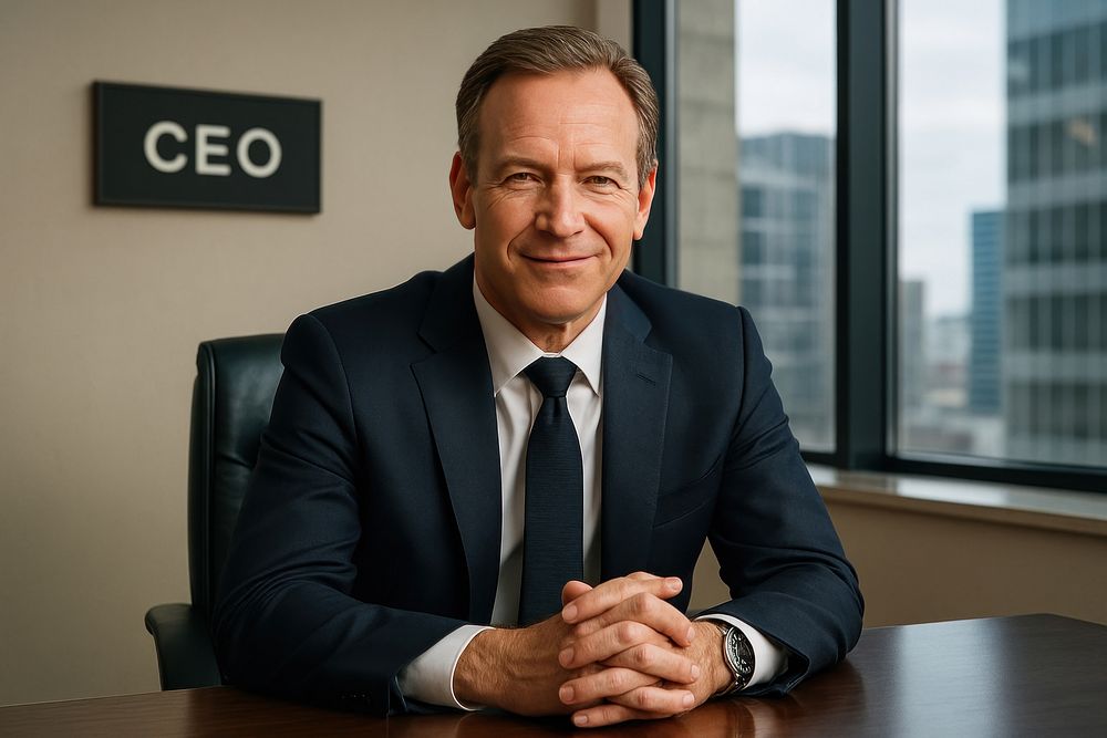 Confident executive in office. | Free Photo - rawpixel