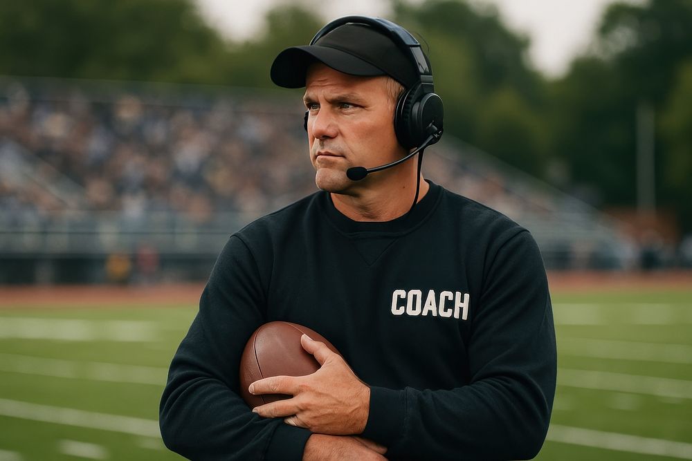 Focused football coach strategizing game | Free Photo - rawpixel