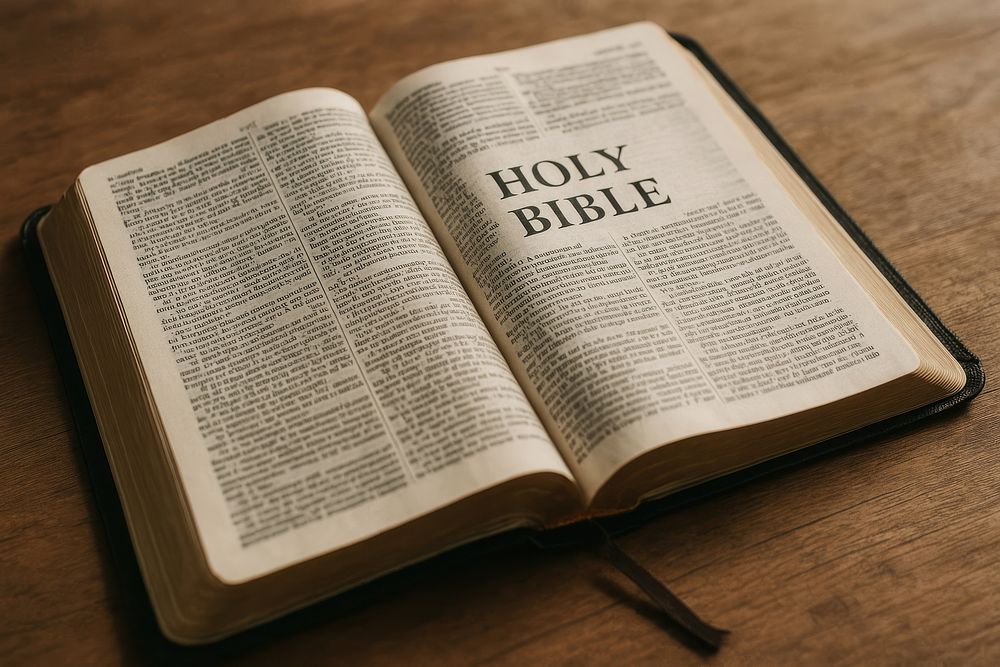 Open Bible on table. | Free Photo - rawpixel