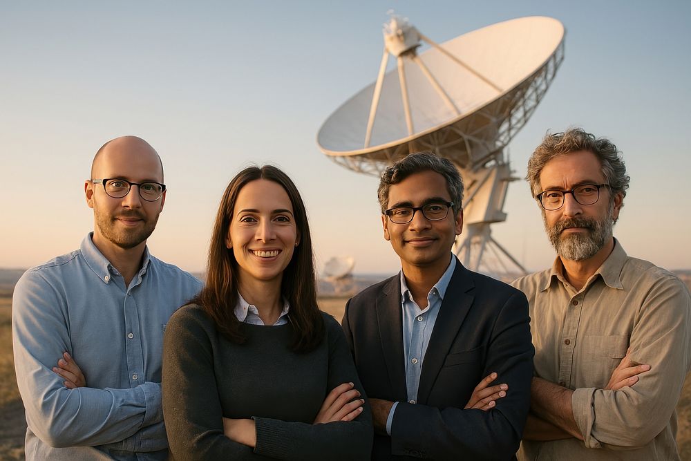 Teamwork under satellite dish | Free Photo - rawpixel