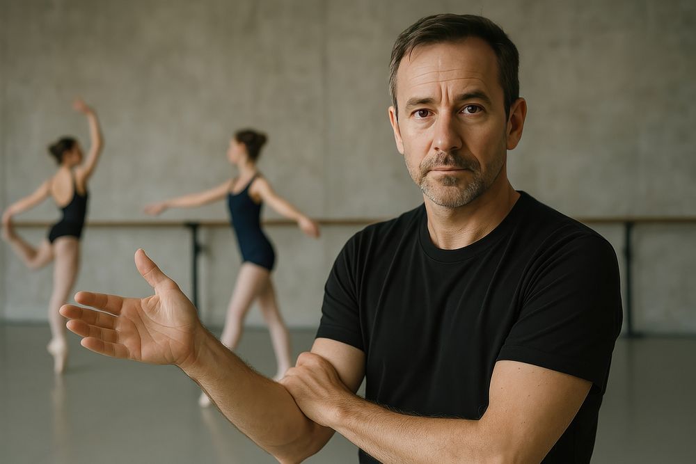 Ballet instructor guiding dancers. | Free Photo - rawpixel