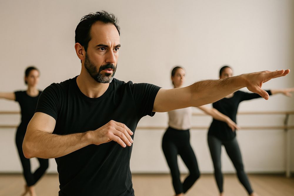 Focused dance instructor leading class. | Free Photo - rawpixel