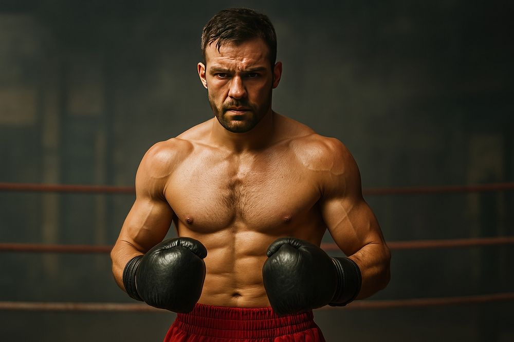 Strong determined boxer in ring | Free Photo - rawpixel