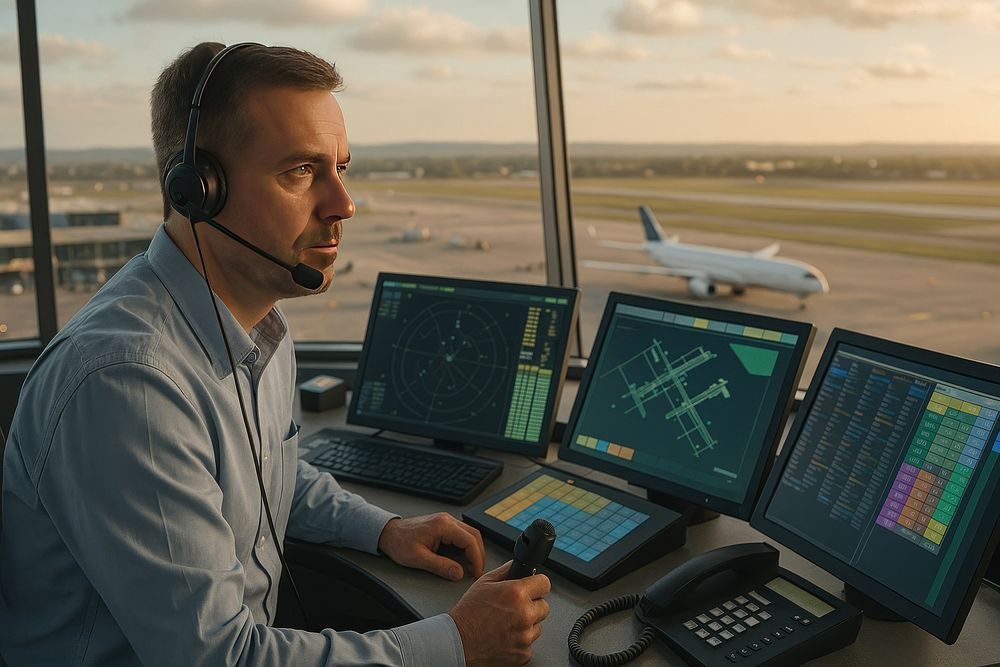 Air traffic controller at work. | Free Photo - rawpixel