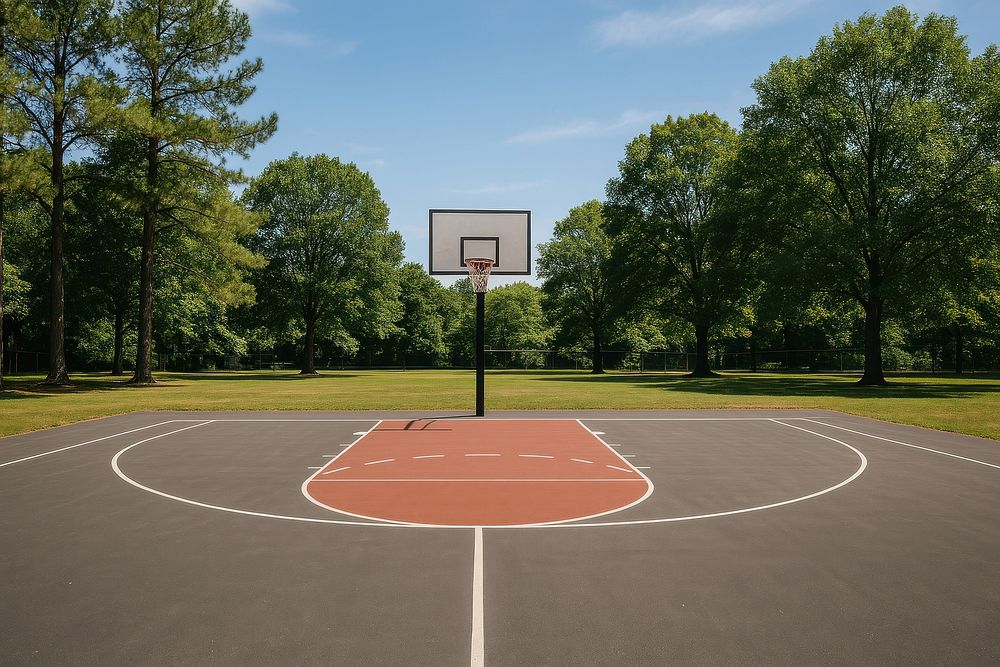 Outdoor basketball court scenery. | Free Photo - rawpixel