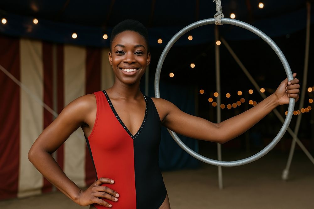 Circus performer with hoop. | Free Photo - rawpixel