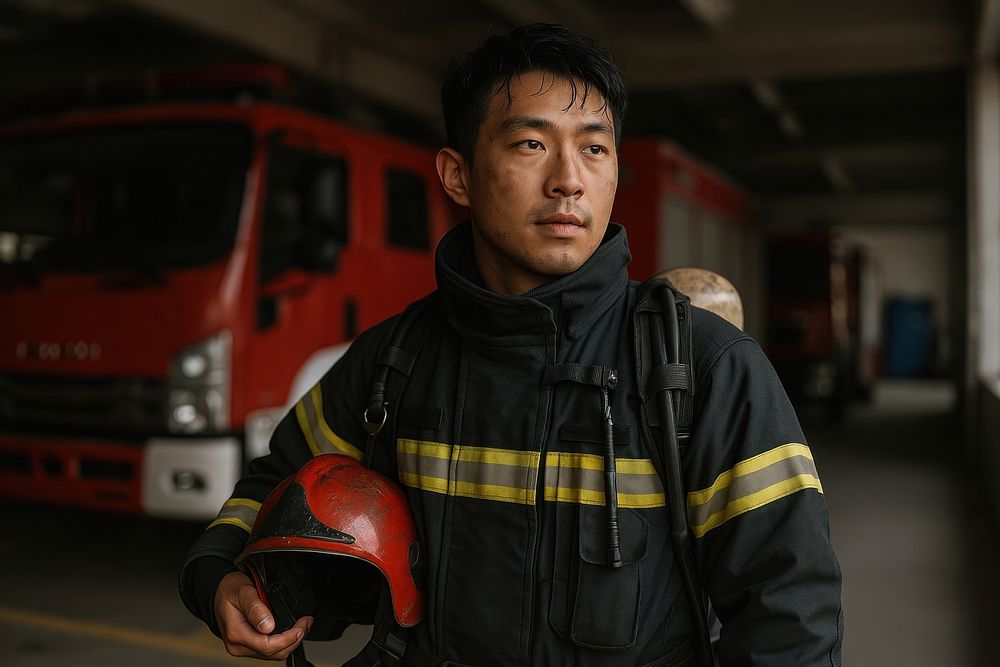 Firefighter in uniform gear | Free Photo - rawpixel
