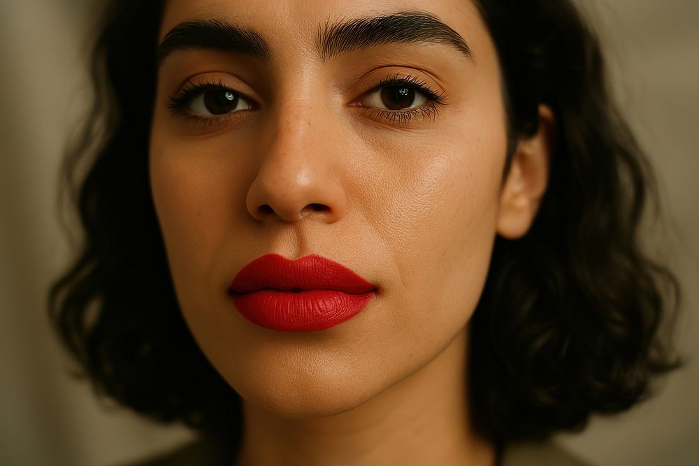 Bold red lips portrait | Free Photo - rawpixel