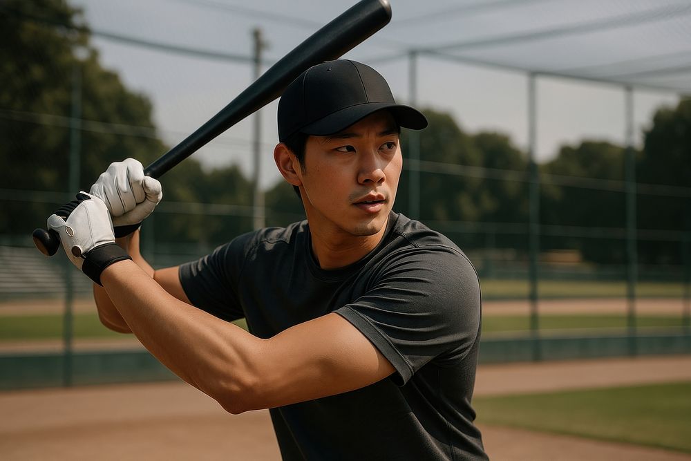 Focused baseball player ready. | Free Photo - rawpixel