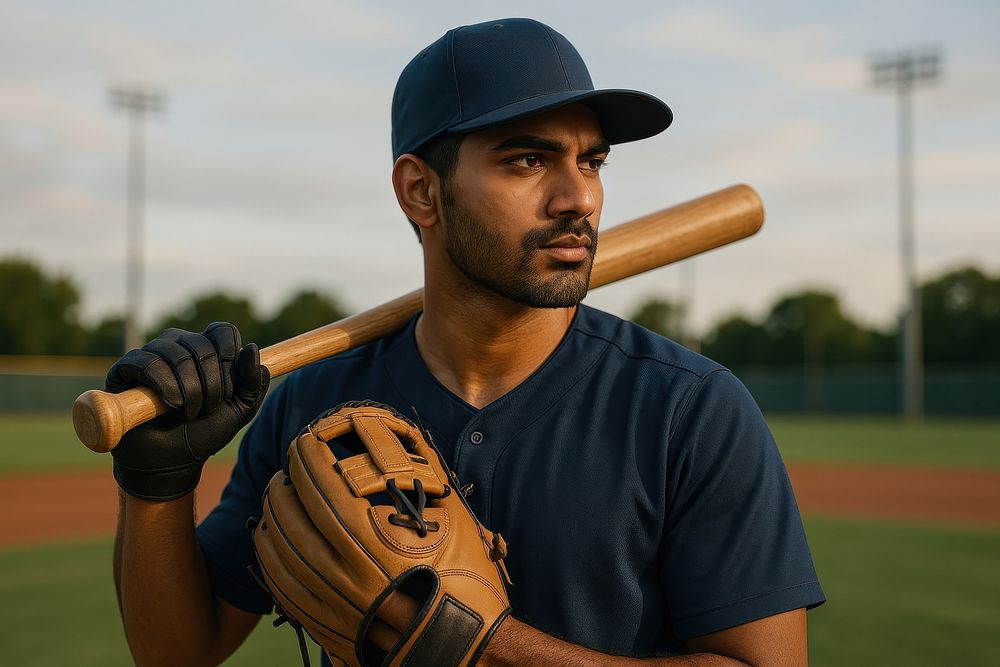 Focused baseball player in field | Free Photo - rawpixel