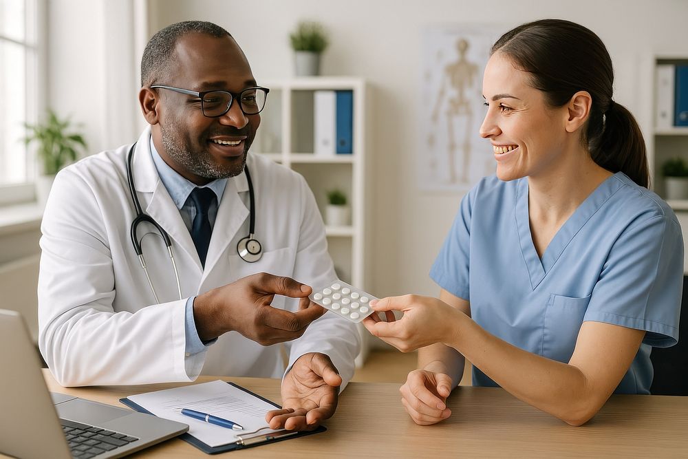 Doctor nurse teamwork medication exchange | Free Photo - rawpixel