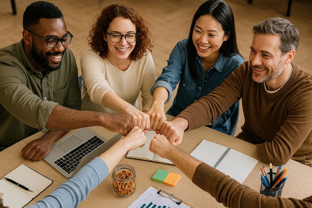 Diverse team collaboration success | Free Photo - rawpixel