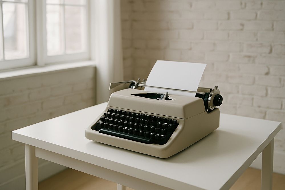 Vintage typewriter on table. | Free Photo - rawpixel