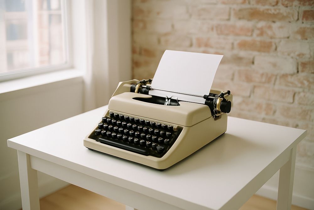 Vintage typewriter on table. | Free Photo - rawpixel