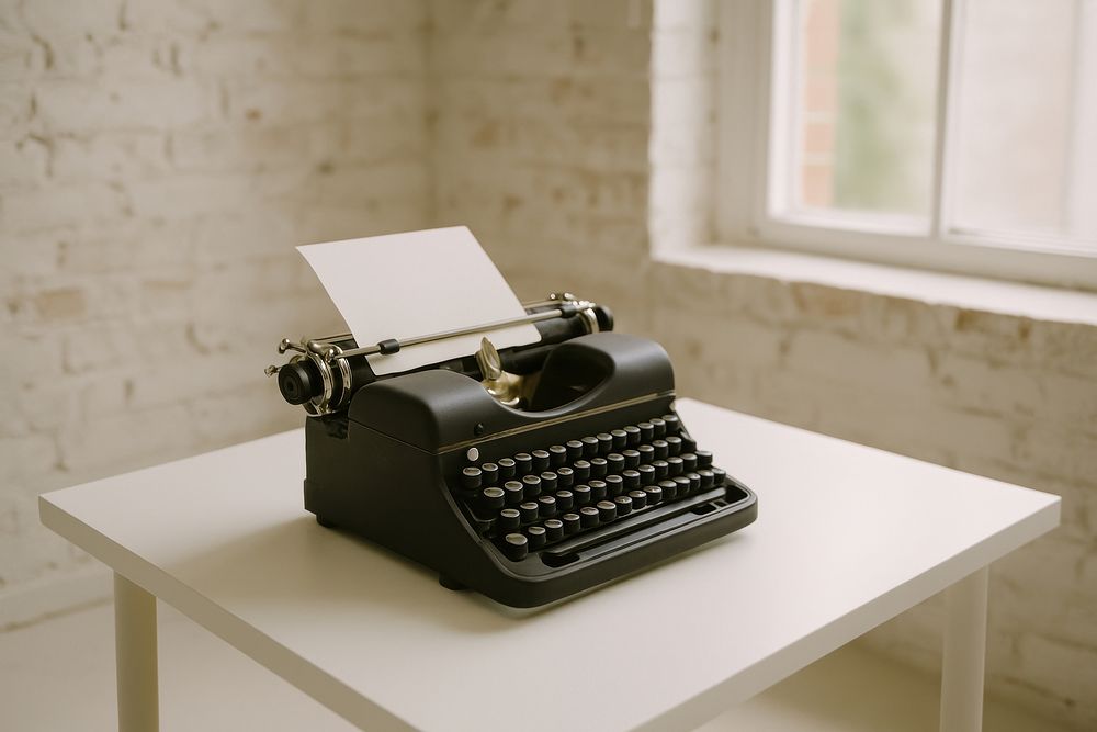 Vintage typewriter on table. | Free Photo - rawpixel