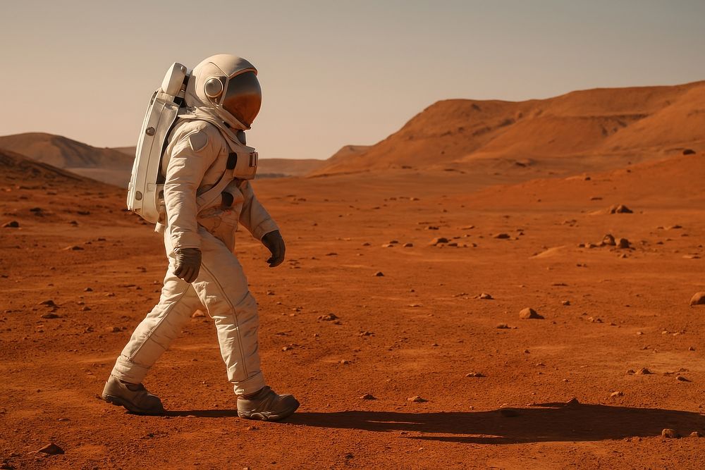 Astronaut exploring Mars surface | Free Photo - rawpixel