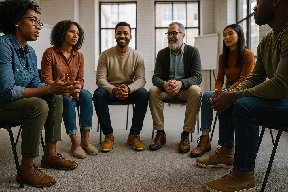 Diverse group discussion circle. | Free Photo - rawpixel