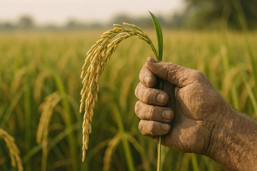 Harvesting rice in hand | Free Photo - rawpixel