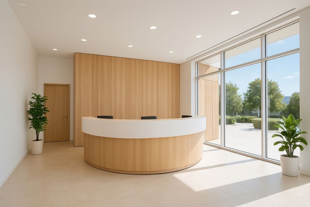 Modern reception area design. | Free Photo - rawpixel