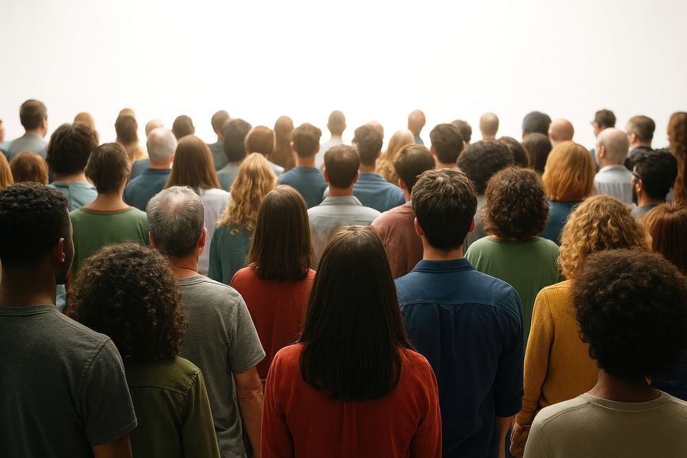Diverse crowd facing forward | Free Photo - rawpixel