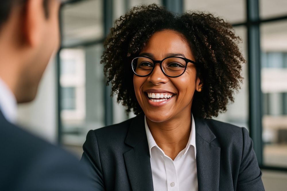 Professional woman smiling confidently. | Free Photo - rawpixel