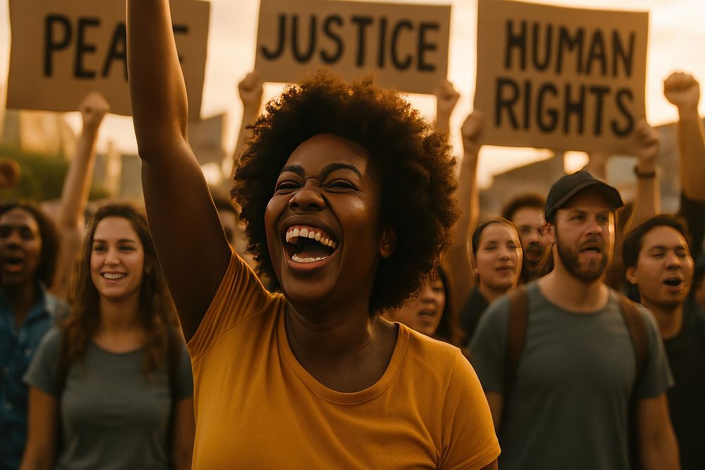 Empowered diverse peaceful protest | Free Photo - rawpixel