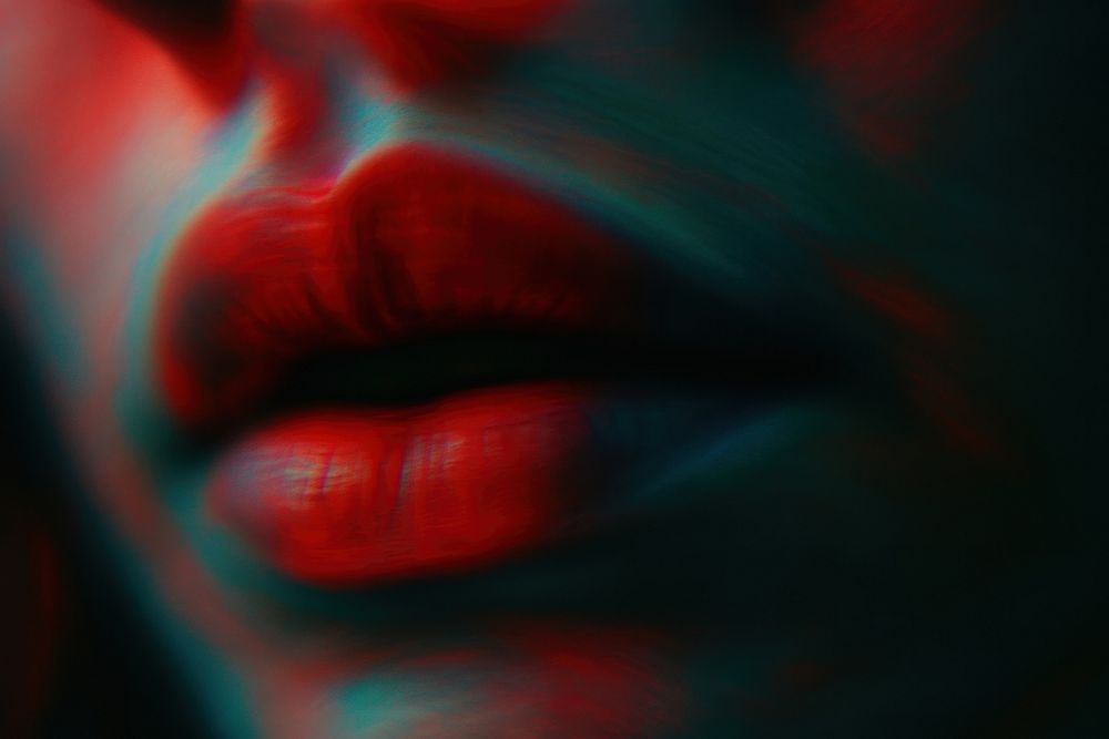 Vibrant abstract lips art | Free Photo - rawpixel