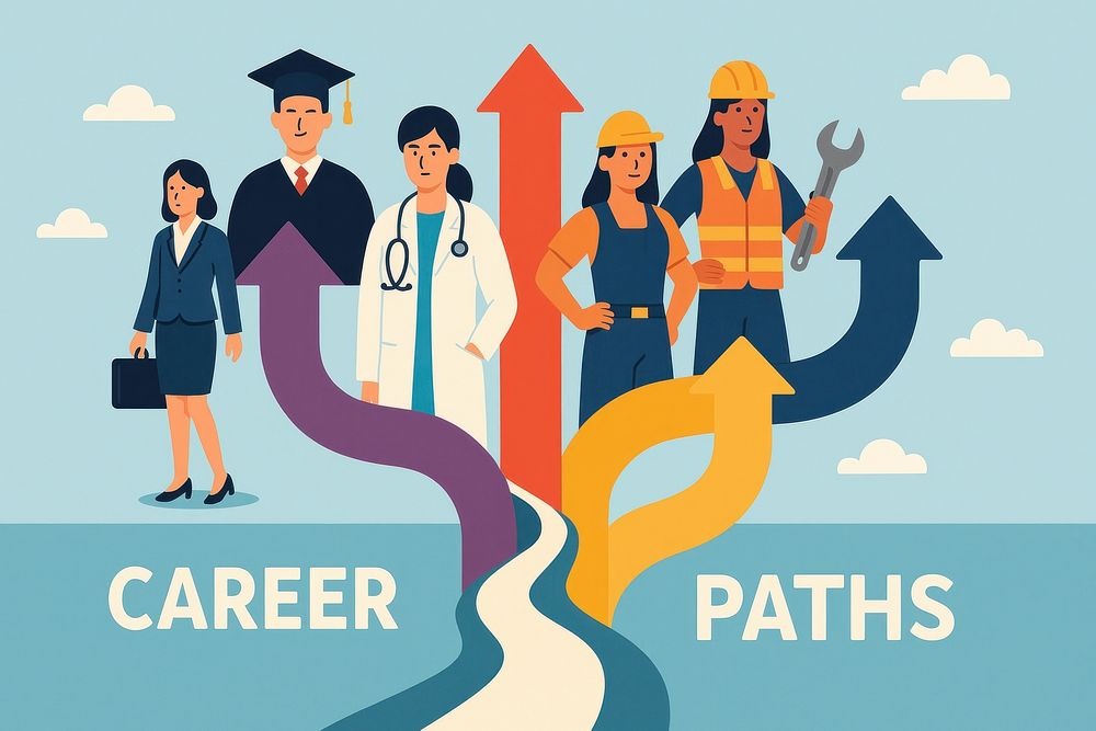 Diverse career paths illustration | Free Photo Illustration - rawpixel
