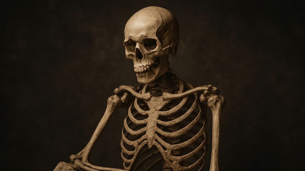 Realistic human skeleton art | Free Photo - rawpixel