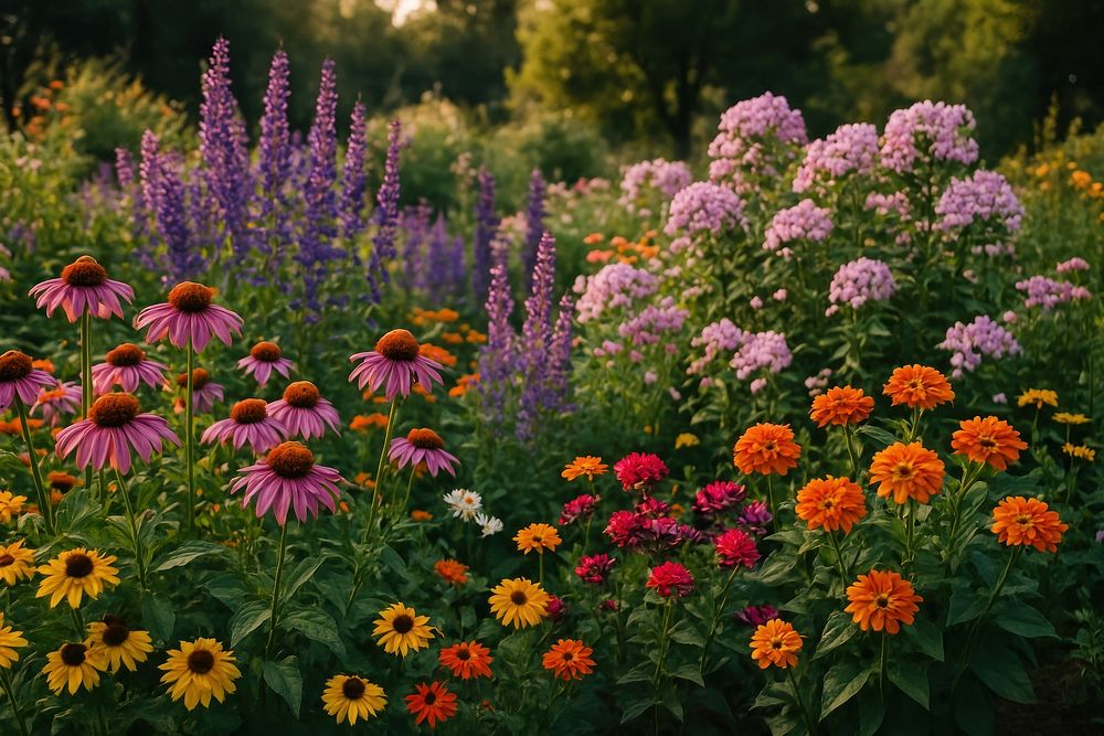 Vibrant garden blooms flourish | Free Photo - rawpixel