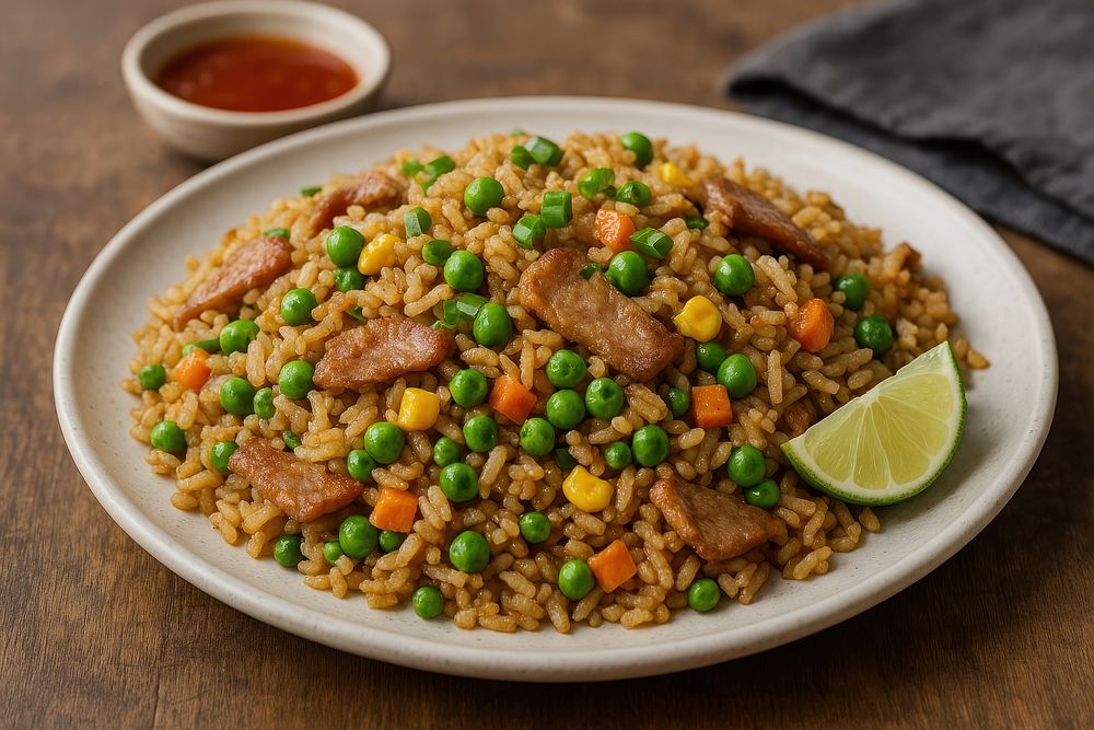 Colorful savory fried rice dish. | Free Photo - rawpixel