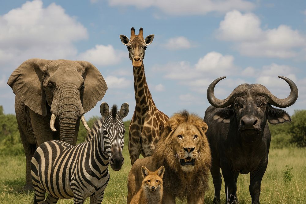 Diverse African wildlife group | Free Photo - rawpixel
