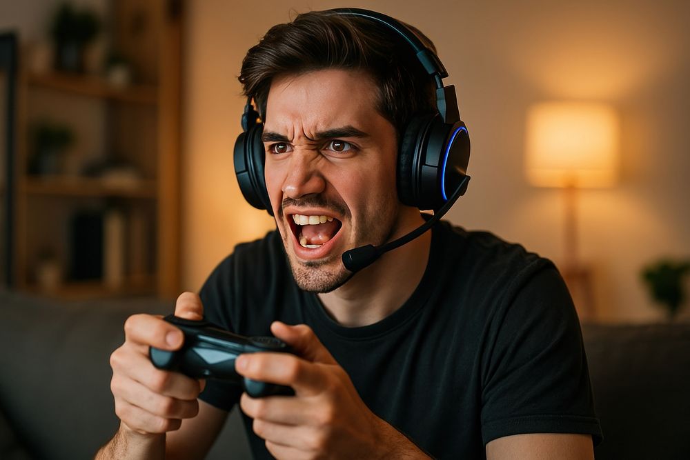 Intense gaming experience captured vividly | Free Photo - rawpixel