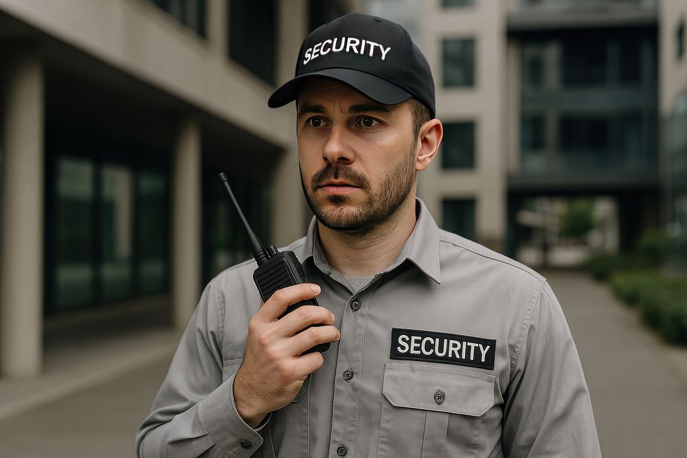 Vigilant security guard outdoors. | Free Photo - rawpixel