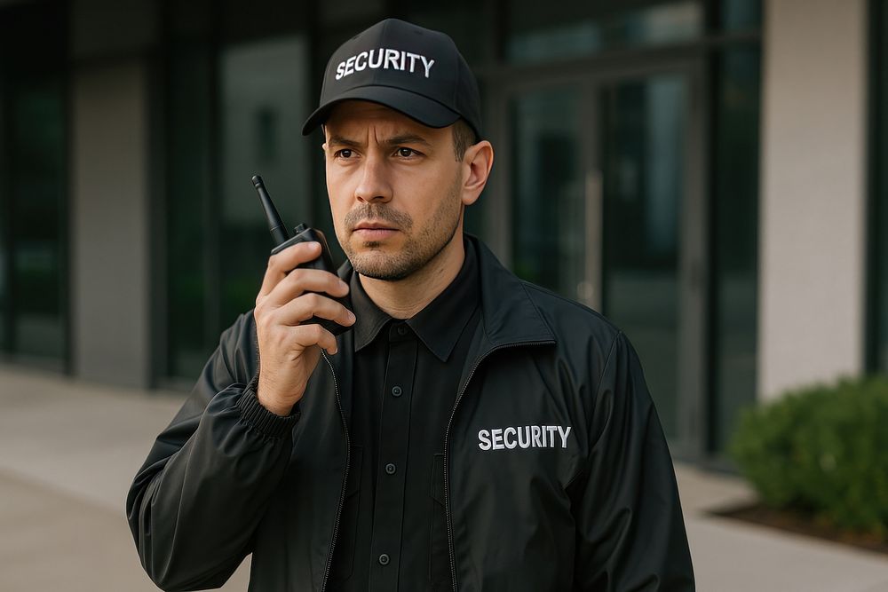Vigilant security guard outdoors. | Free Photo - rawpixel