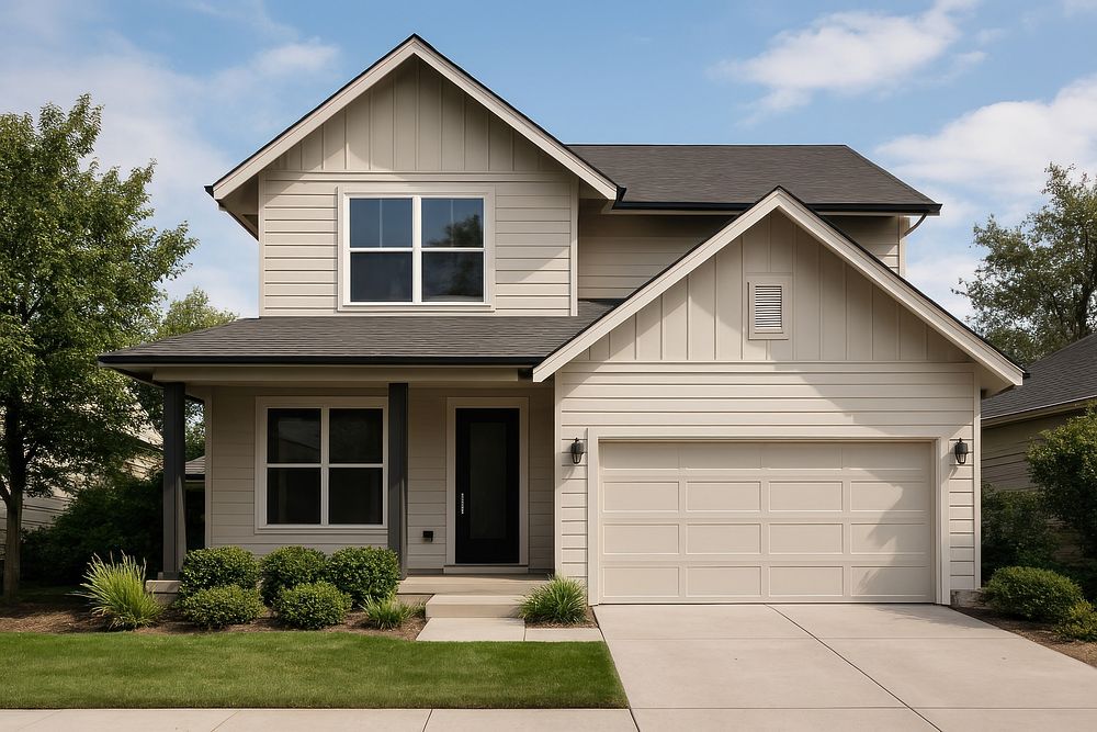 Modern suburban house exterior view. | Free Photo - rawpixel