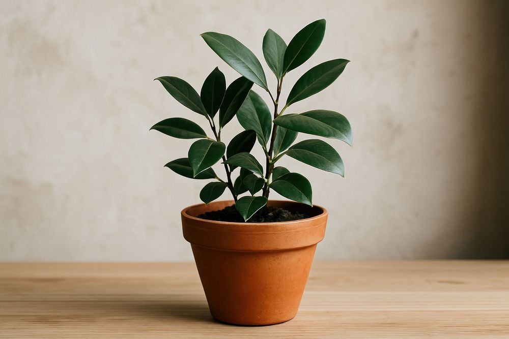 Simple potted plant on table. | Free Photo - rawpixel