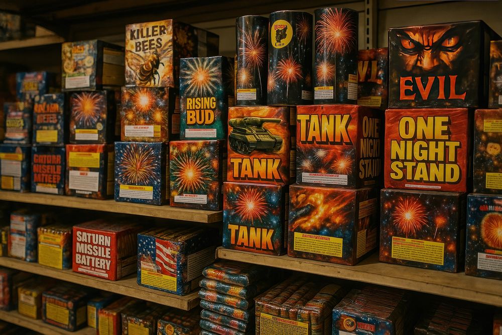 Colorful fireworks display boxes | Free Photo - rawpixel