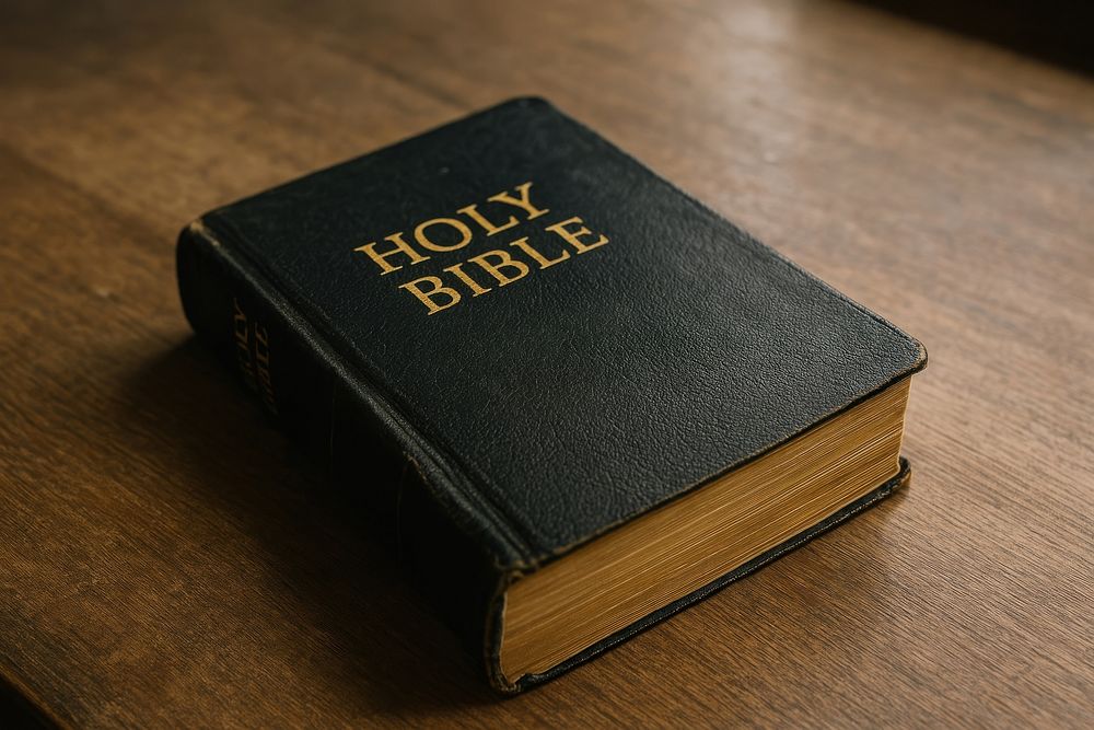 Holy Bible on wooden table. | Free Photo - rawpixel