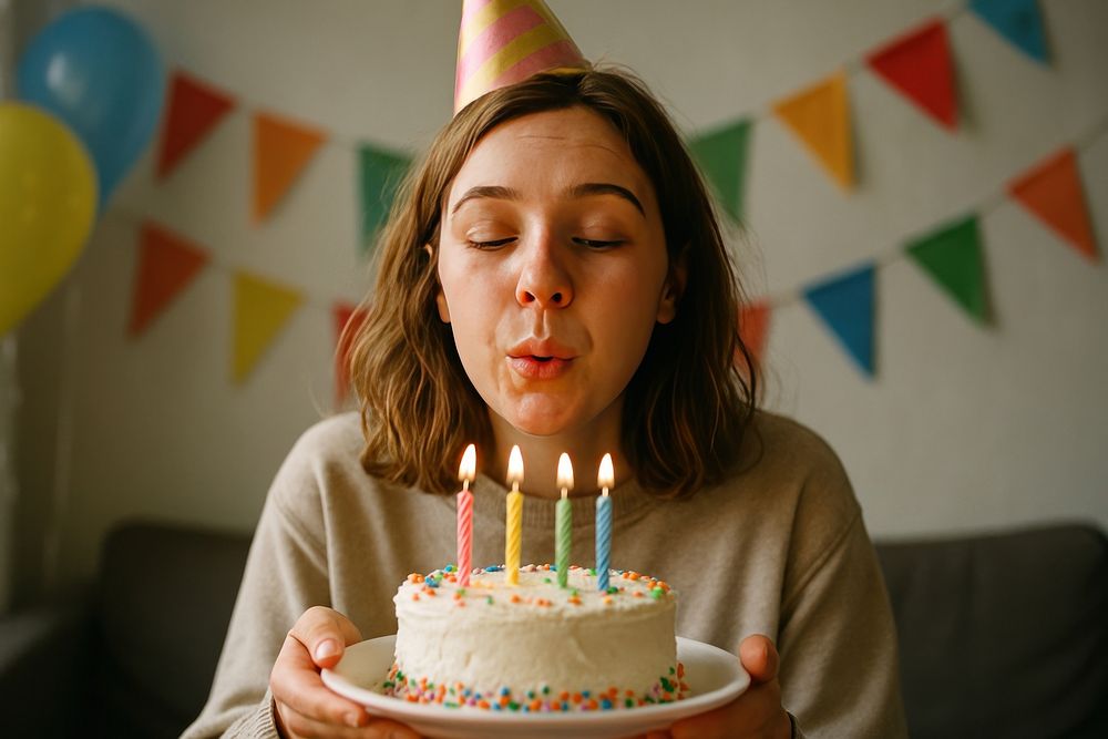 Joyful birthday celebration moment captured. | Free Photo - rawpixel