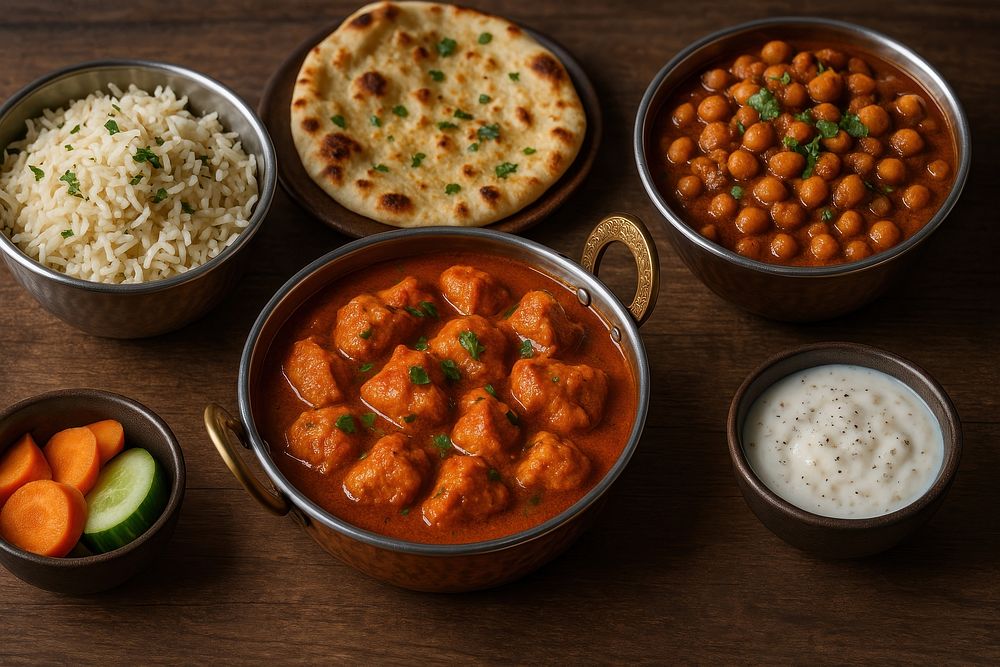 Delicious Indian cuisine platter | Free Photo - rawpixel