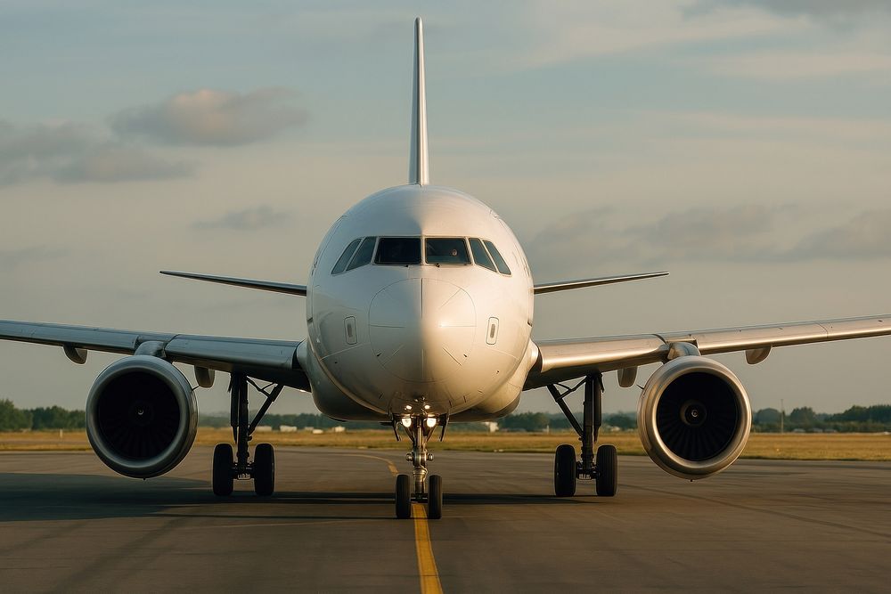 Airplane runway front view | Free Photo - rawpixel
